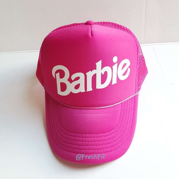 Accessories | Barbie Trucker Hat Hot Pink Foam Mesh Snapback Cap | Poshmark